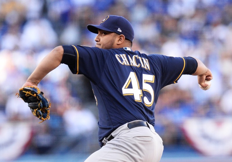 Jhoulys Chacín lanza por los Cerveceros ante Cardenales