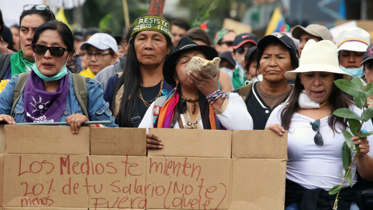 Indígenas se mantienen en Quito hasta lograr un acuerdo con el gobierno