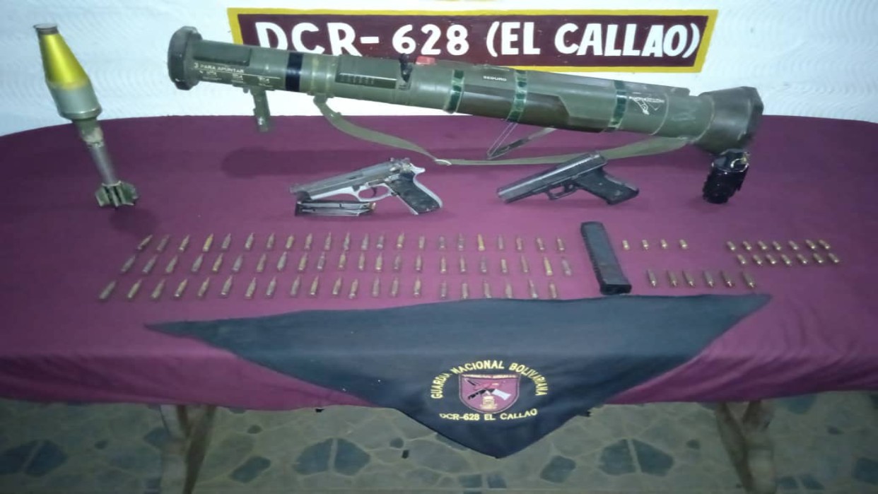 Incautan bazuca en enfrentamiento en El Callao