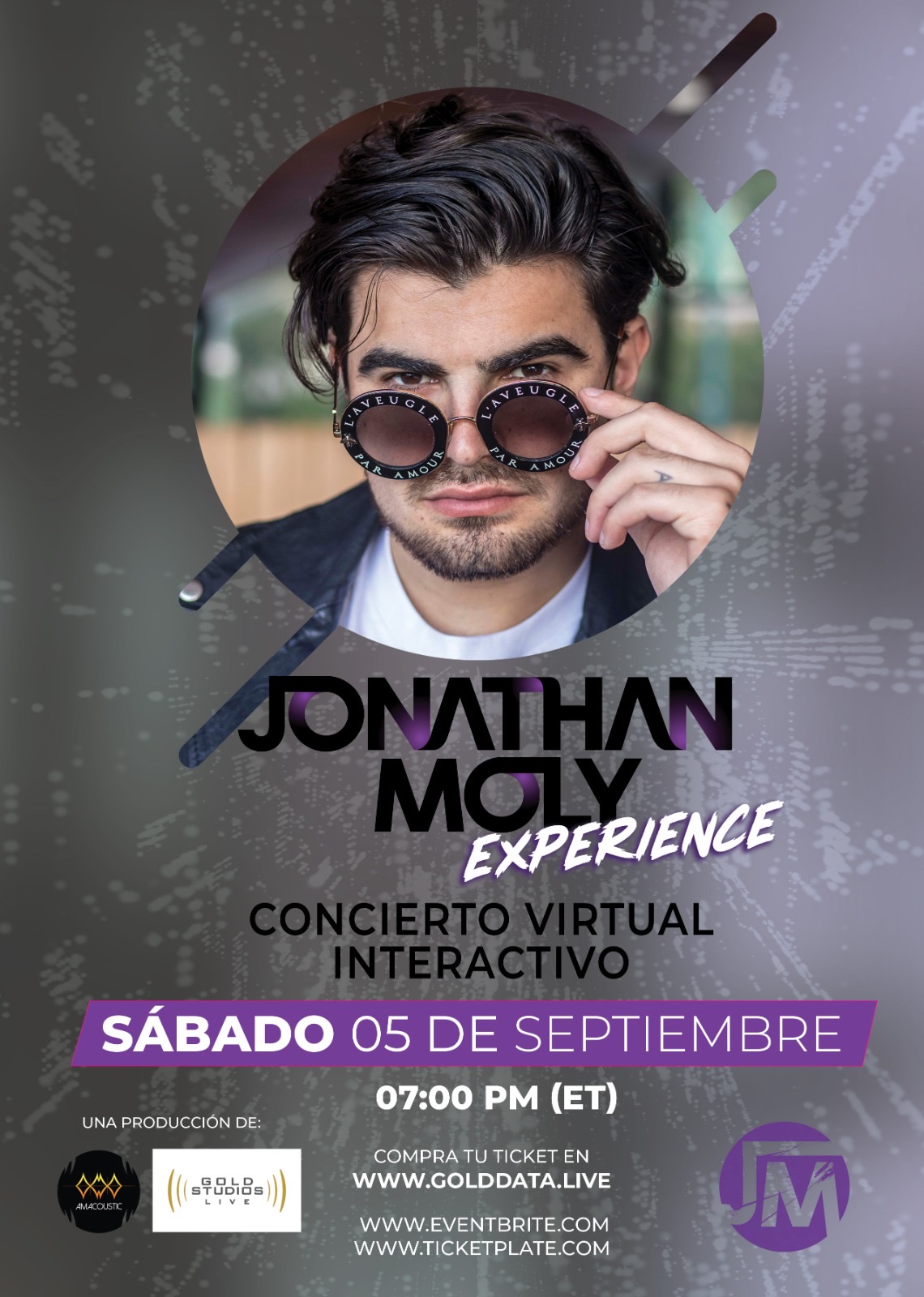 Jonathan Moly promete “la experiencia” con su primer concierto digital