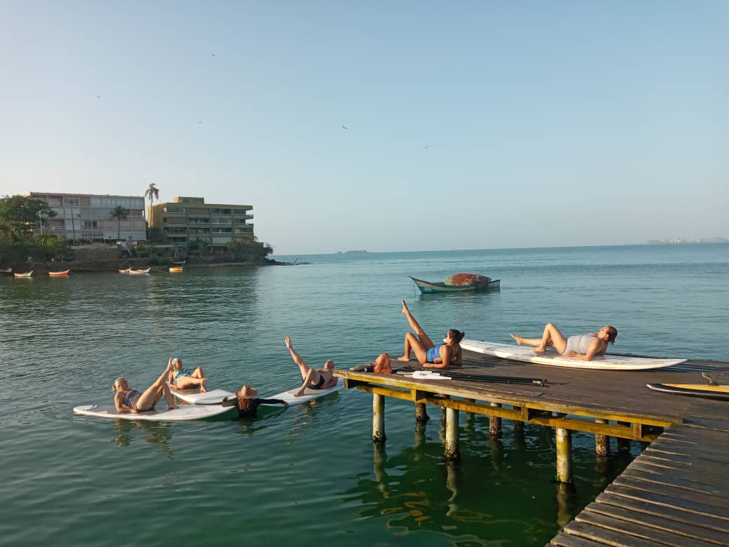 Pilates Paddle en la Bahía de Pampatar