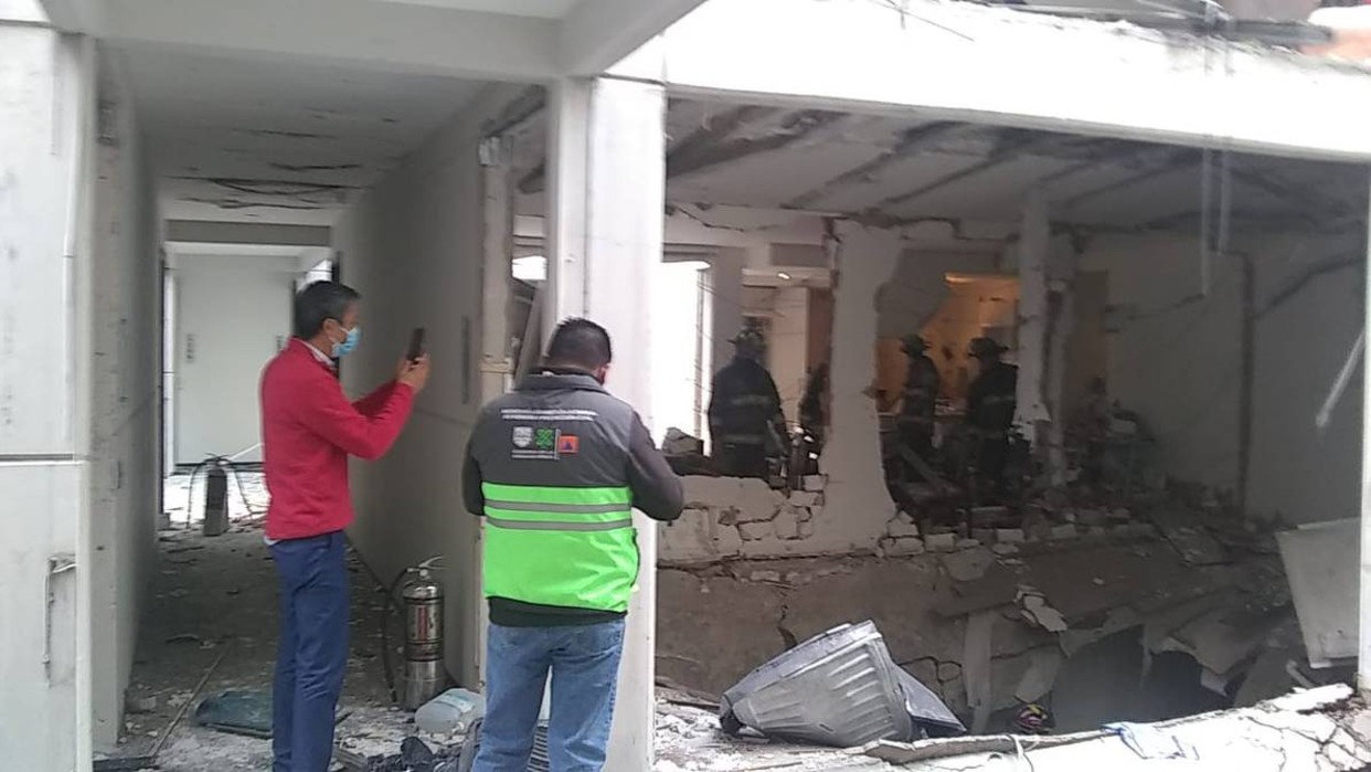 22 heridos deja explosión en un edificio en Ciudad de México