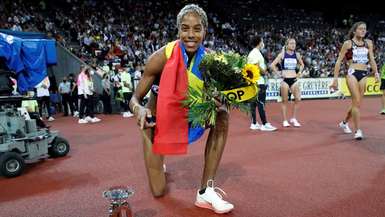 Yulimar Rojas amplía su leyenda al vencer en las finales de la Liga de ...