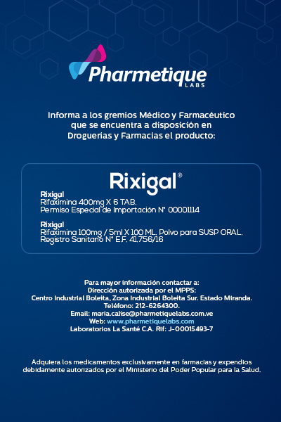 COMUNICADO PHARMETIQUE LAB (RIXIGAL)