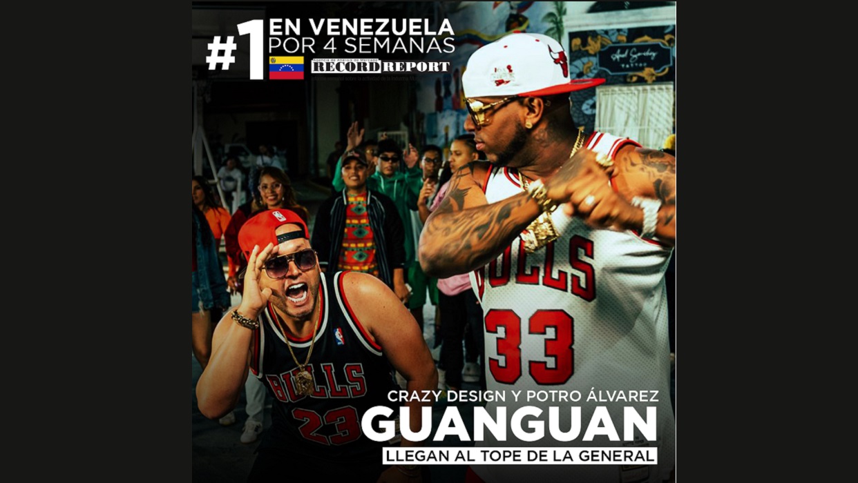 Crazy Design y Potro Álvarez conquistan el lugar #1 en Venezuela con su éxito "Guan Guan"