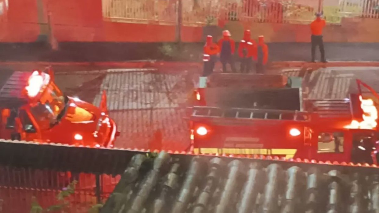 Se registró incendio en la Quinta Marta, ubicada en Santa Mónica