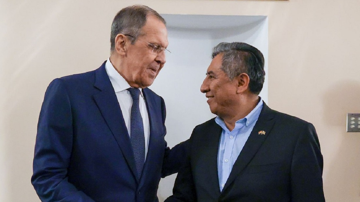 Lavrov se reúne con el canciller boliviano durante su visita a Venezuela Lavrov se reúne con el canciller boliviano durante su visita a Venezuela