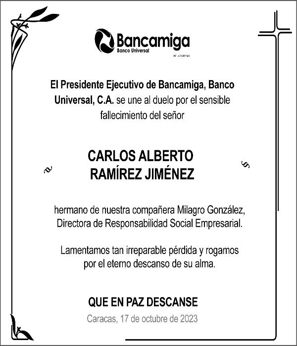 CARLOS ALBERTO RAMÍREZ JIMÉNEZ
