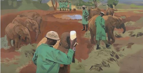 Así ven los artistas 40 años de viajes del rey Carlos III