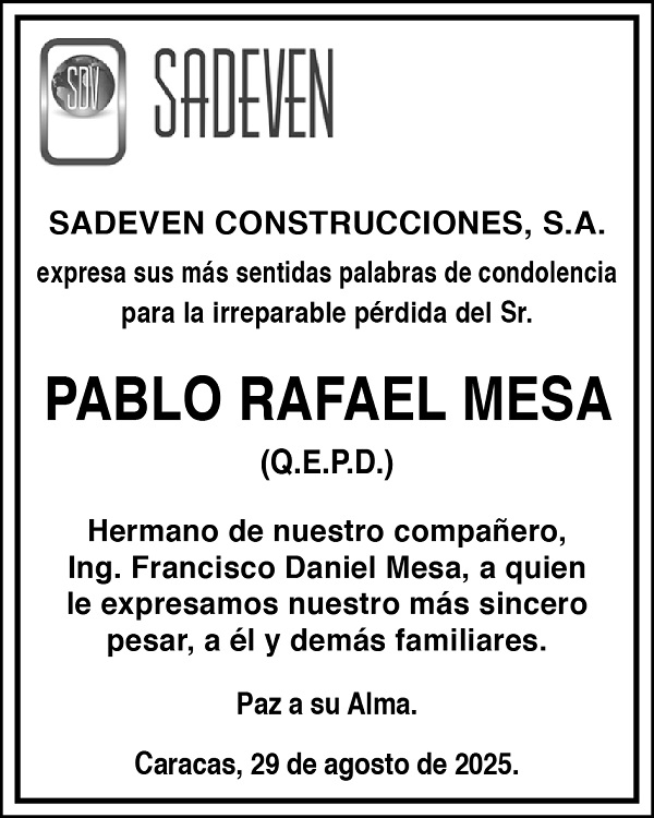 PABLO RAFAEL MESA