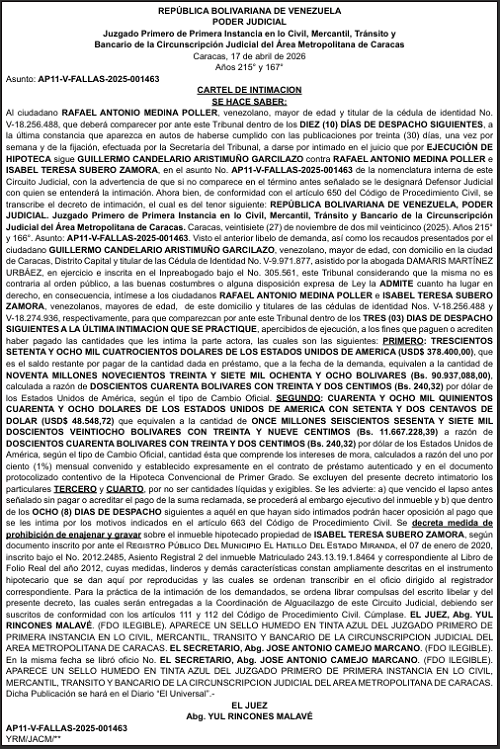 CARTEL AP11-V-FALLAS-2025-001463