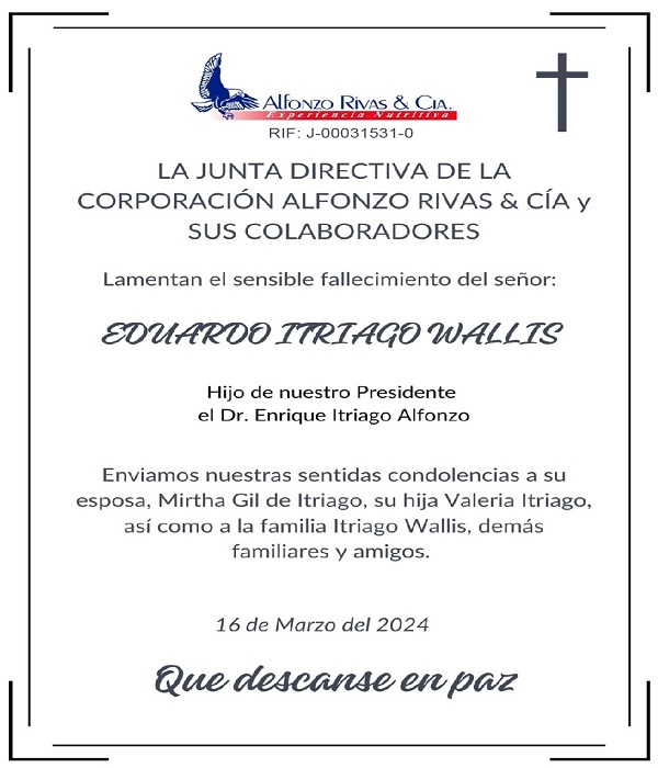 EDUARDO ITRIAGO WALLIS (ALFONZO RIVAS & CÍA)