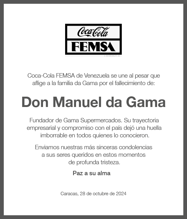 DON MANUEL DA GAMA (COCA-COLA FEMSA)
